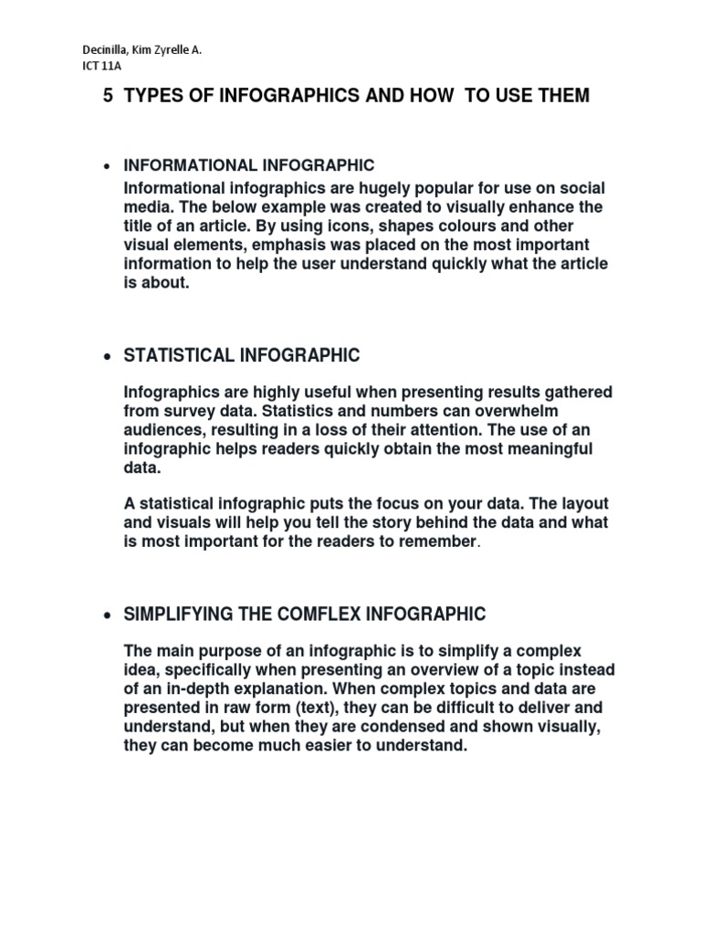 Types of Infographics and How To Use Them | PDF | Infographics | Adobe ...