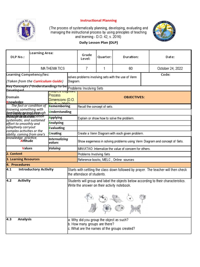 DLP Math 7 10-24-22 | PDF | Learning | Ellipsis