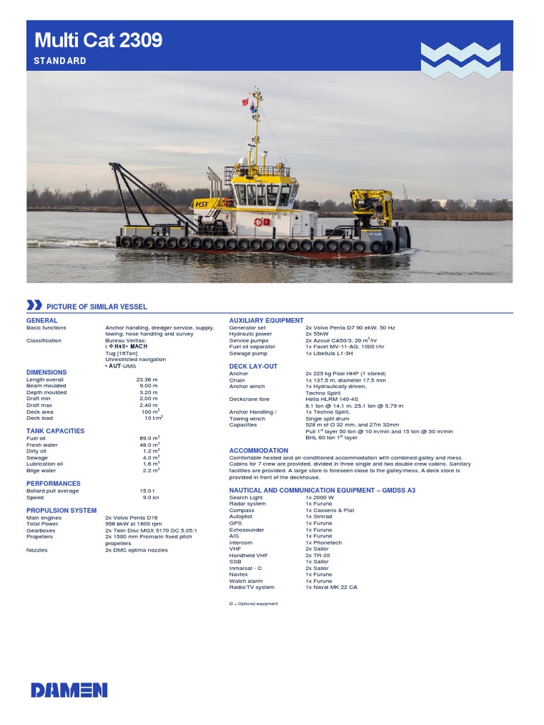 15 Ton Bollard Pull Tug | PDF
