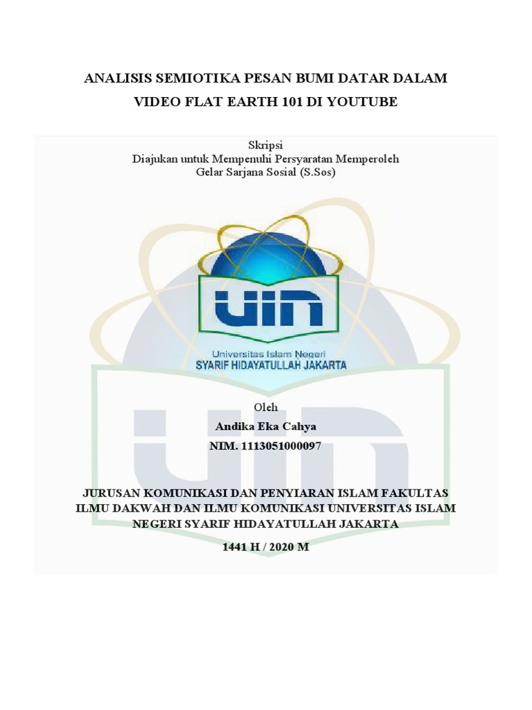 Analisis Semiotika Pesan Bumi Datar Dalam Video Flat Earth | PDF | Komputer