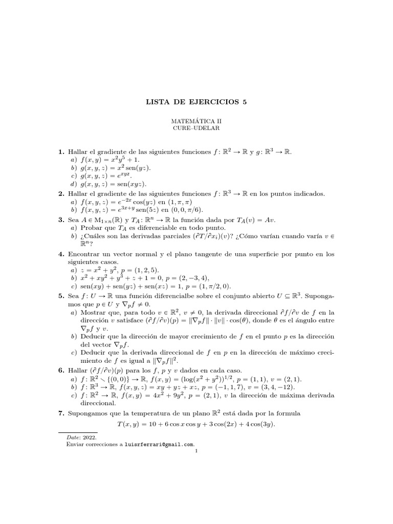 Practico 5 | PDF | Degradado | Álgebra lineal