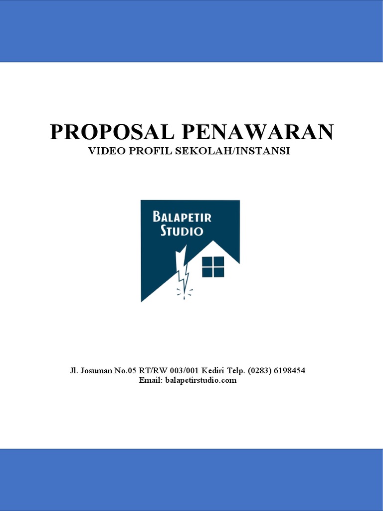 Proposal Penawaran Video Profil Dinas | PDF