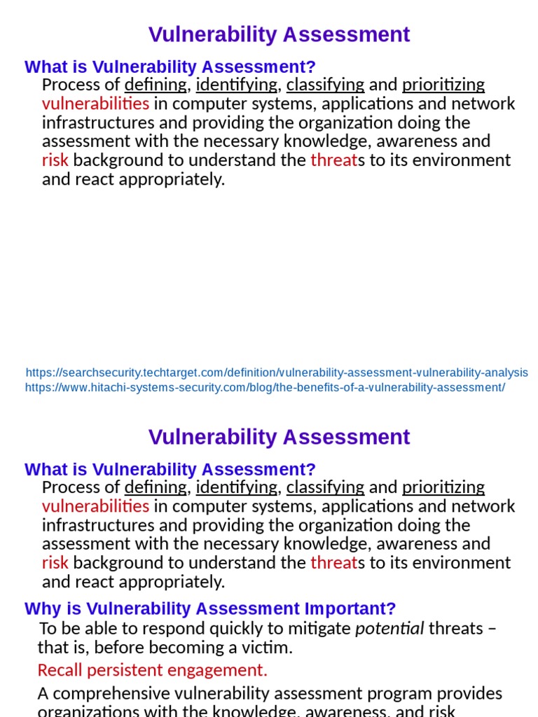 Assessment | PDF | Vulnerability (Computing) | Threat (Computer)