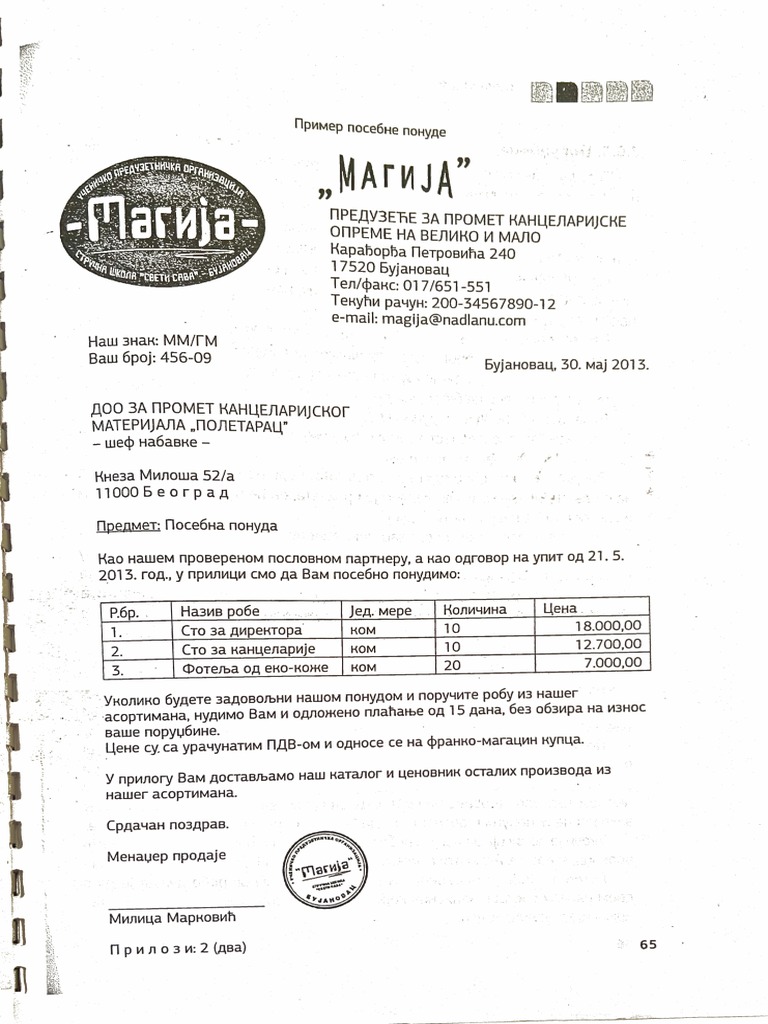 Posebna Ponuda | PDF