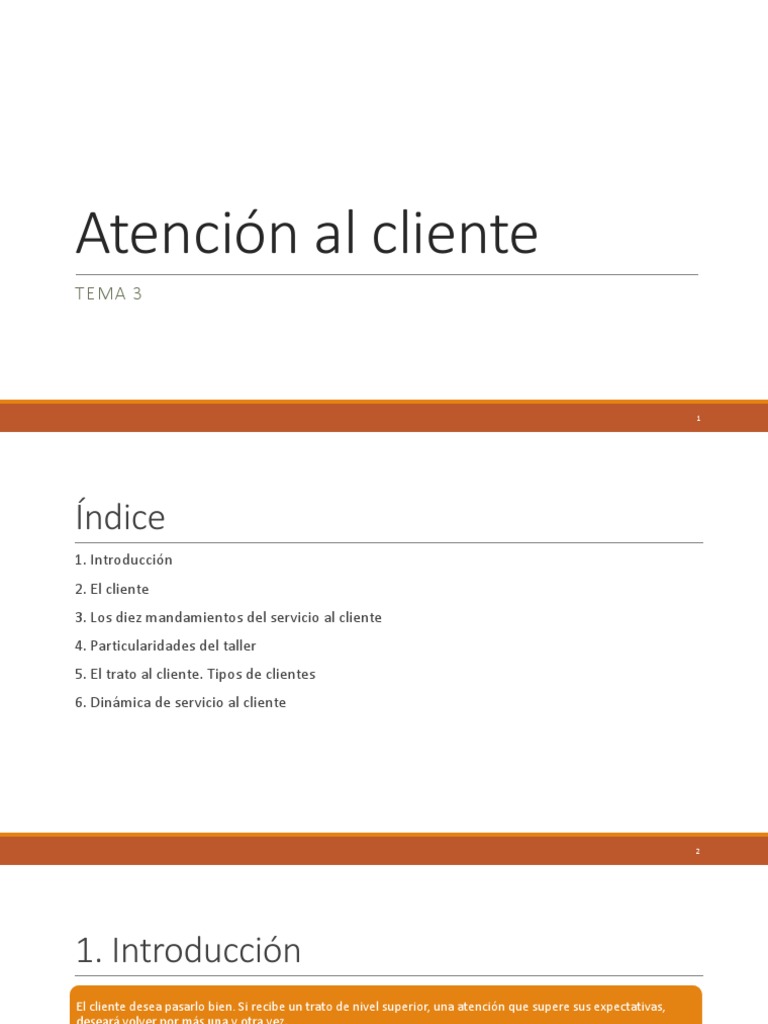 Tema 3. Atención Al Cliente | PDF | Cliente | Business