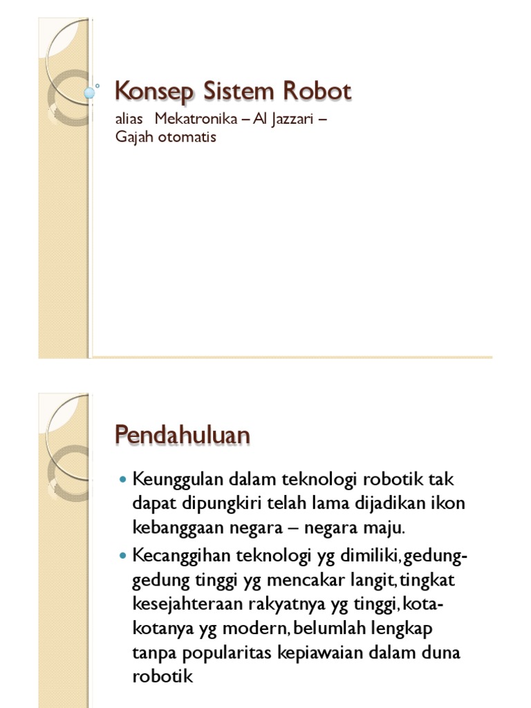 Materi PPT Robotika | PDF