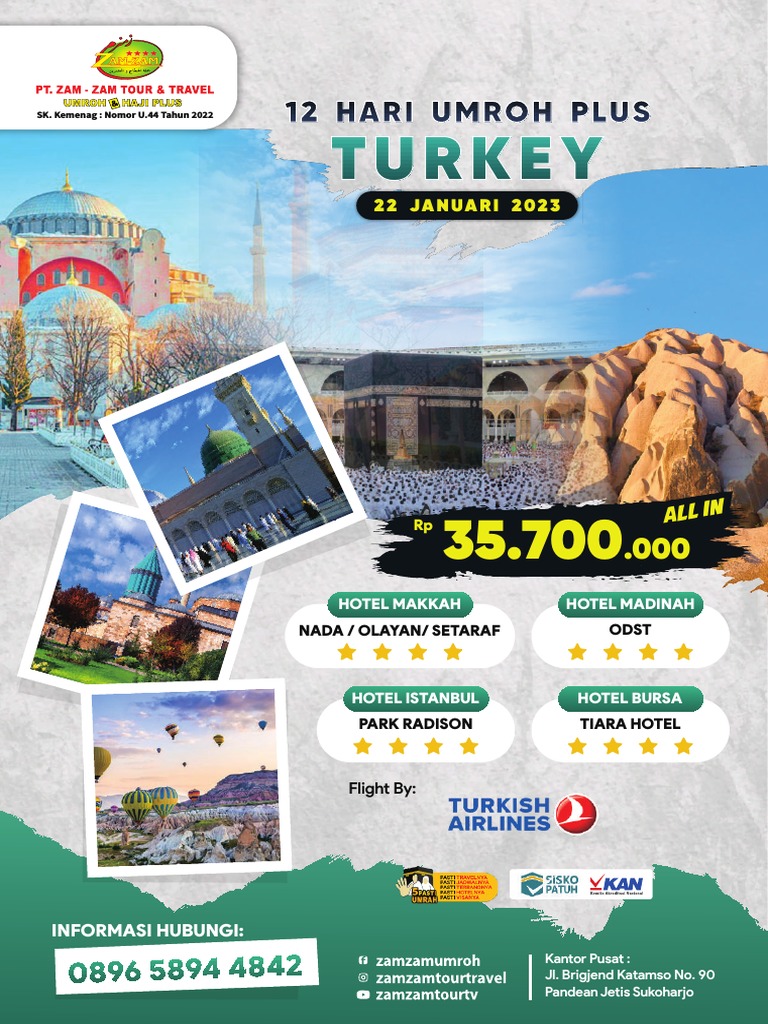 Paket Umroh Plus Turki 12 Hari | PDF