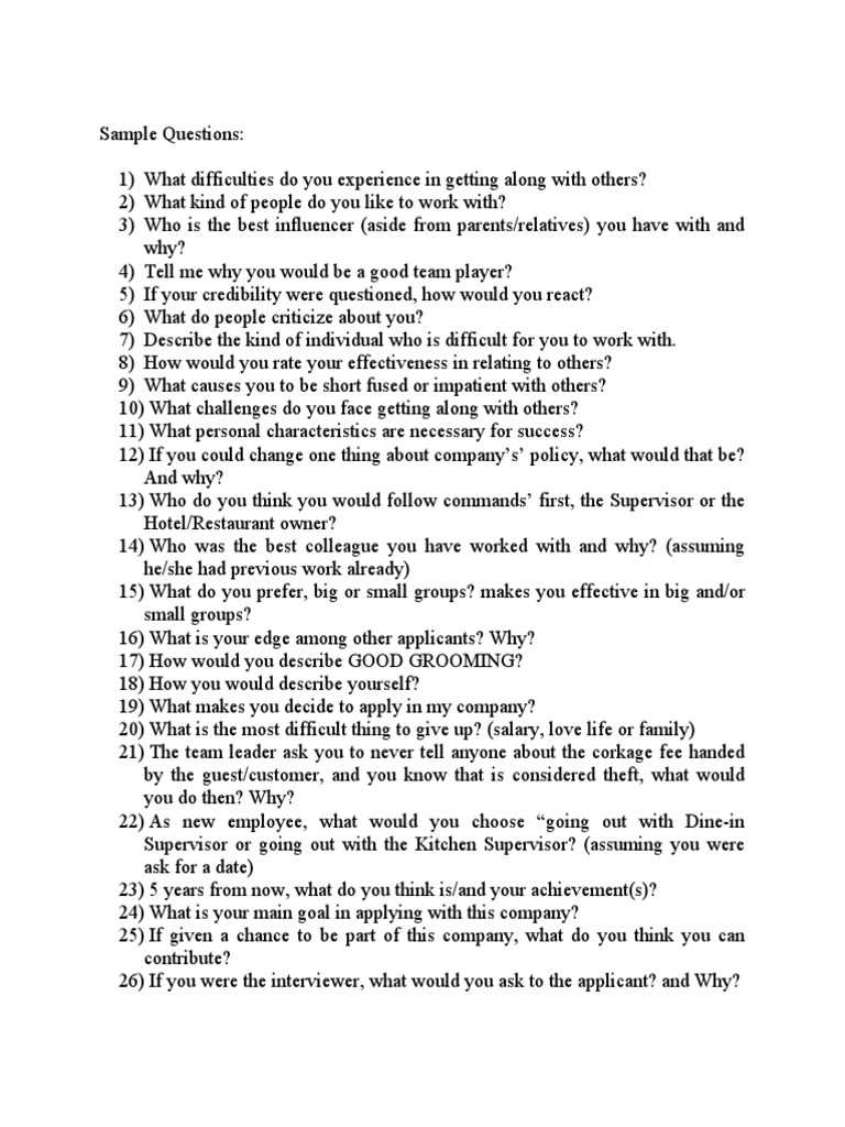 SAMPLE Q AND A | PDF | Applied Psychology | Cognitive Science