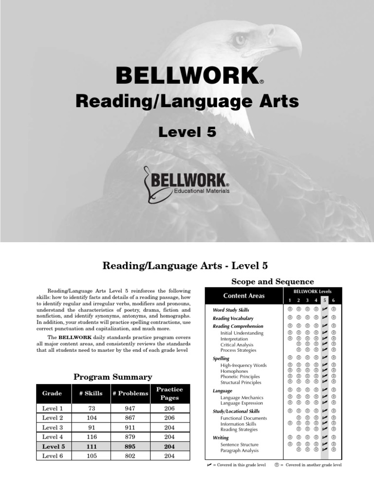 Bell work | Word | Reading Comprehension