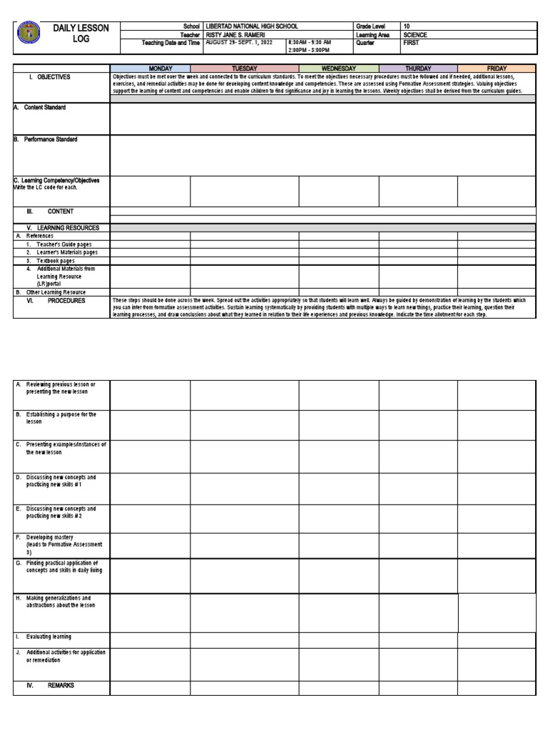 Ap 7 Week 1 | PDF | Learning | Teaching Method