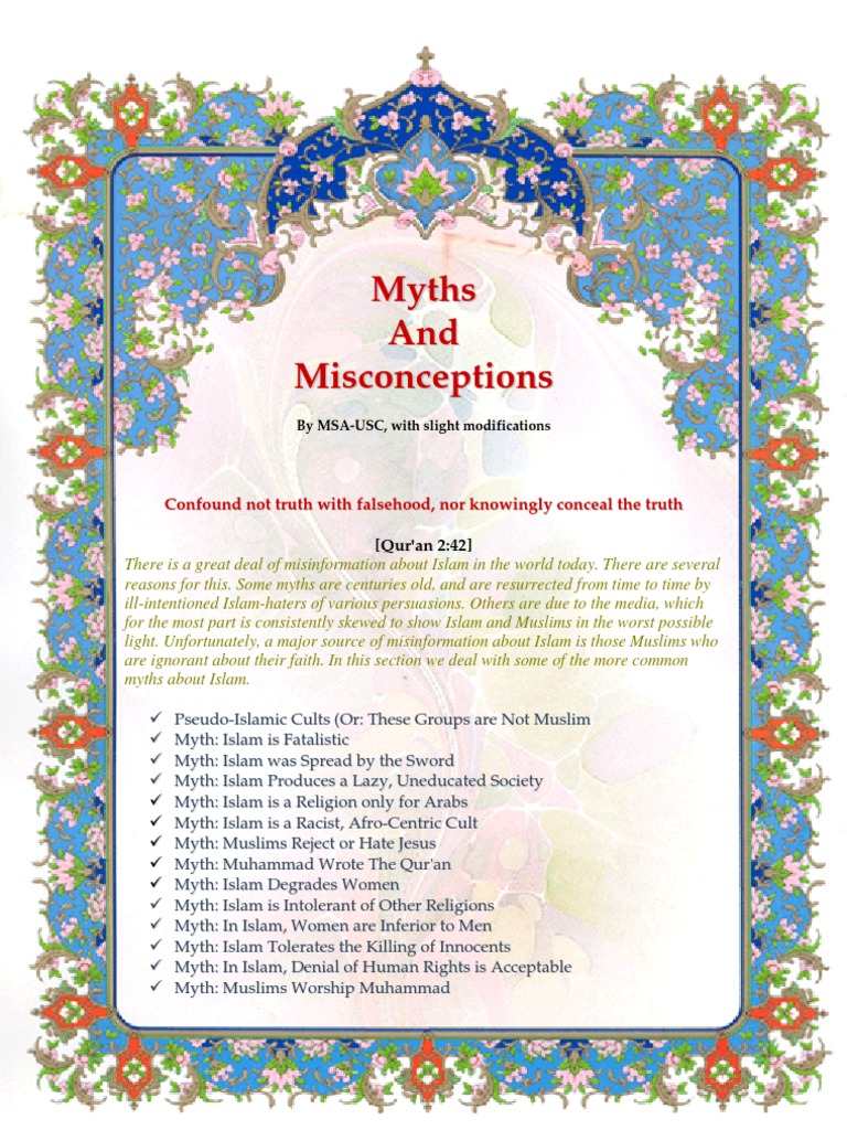Refutation of The Missionaries' Myths and Misconceptions Against Islam ...