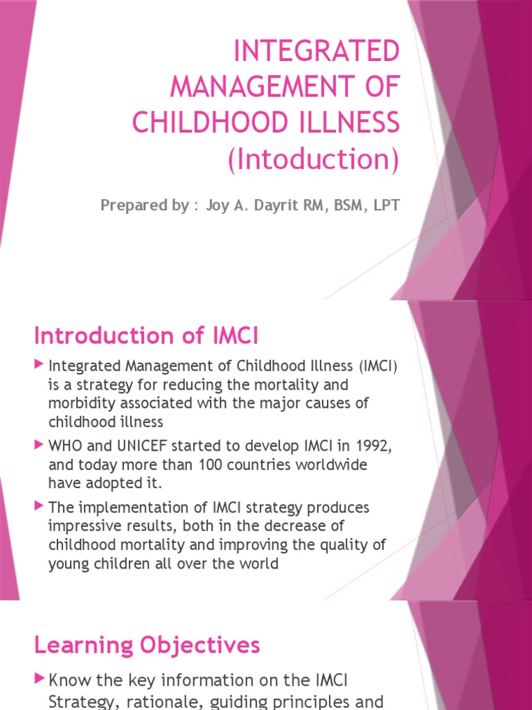 Integrated Management of Childhood Illness Introduction | PDF ...