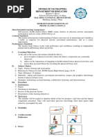 Lesson Plan Pe 6 | PDF | Physical Education | Rubric (Academic)