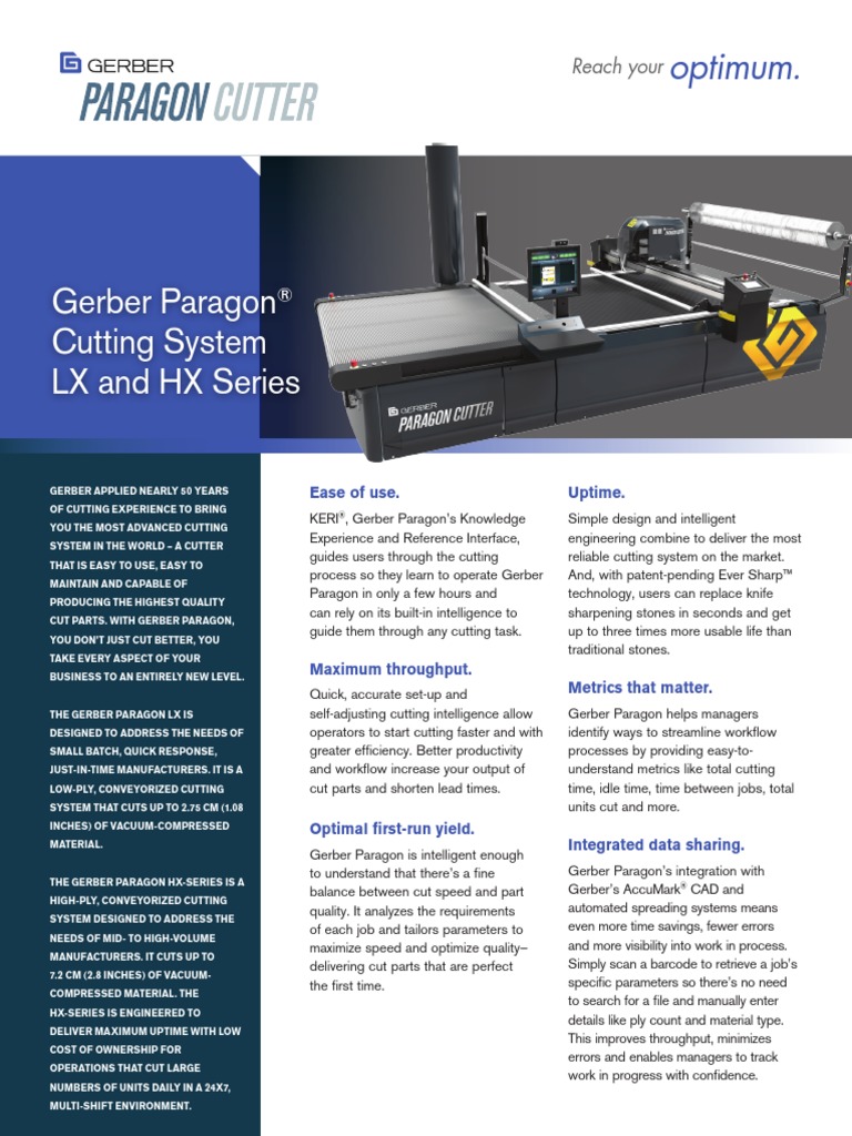 Gerber-Paragon E | PDF | Usability | Computing