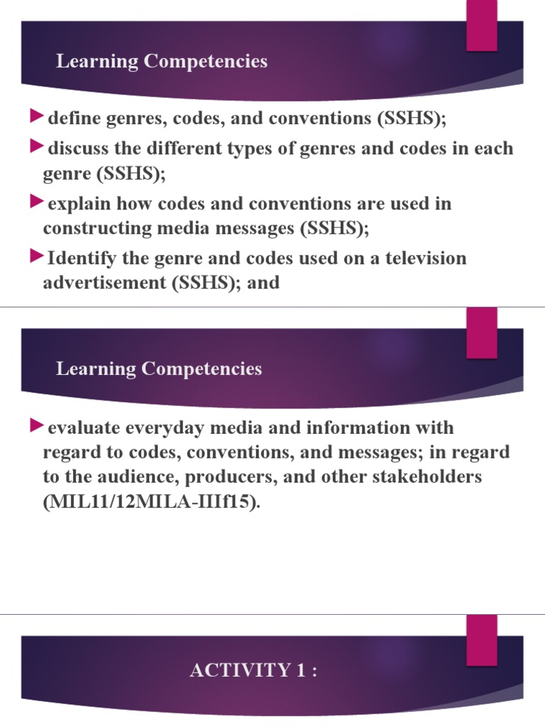 Understanding Media Codes and Genres | PDF | Games & Activities | Art