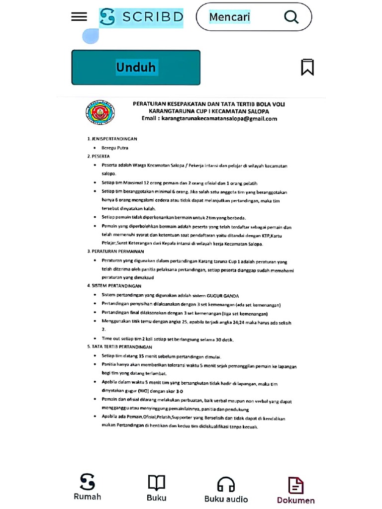 Juknis Bola Voli | PDF