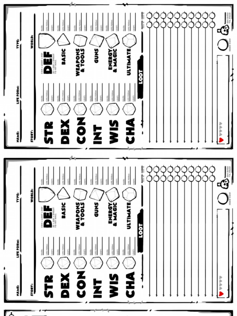 Half Sheets ICRPG | PDF