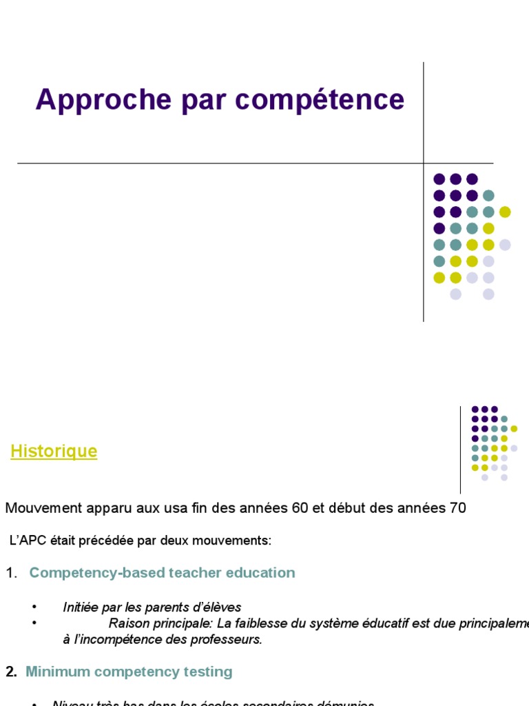 Approche Par Compétence | PDF | Compétence (Ressources humaines ...