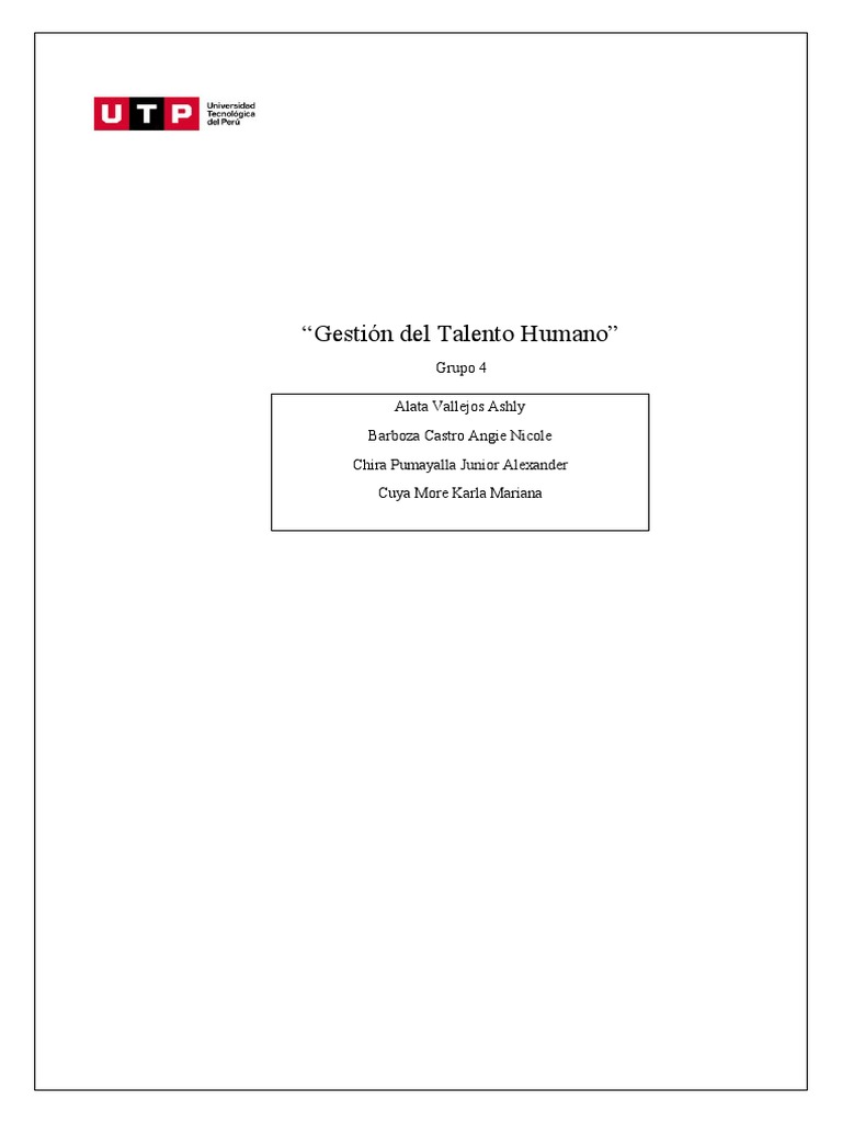 S6s02 Talento Humano | PDF