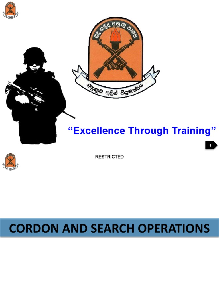 Cordon and Search Operations | PDF | Police | Interrogation