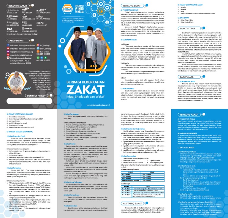 Brosur Zakat | PDF