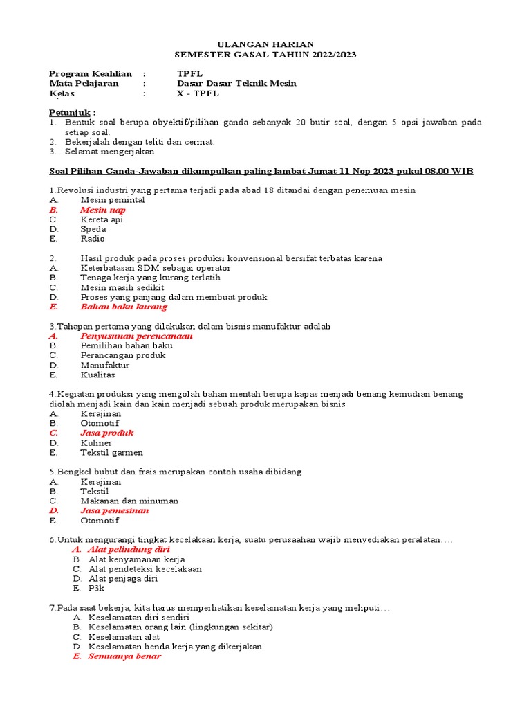 Aldi Tri Atmoko (03) SOAL PDTM UH GASAL 2022-2023 | PDF