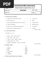 Grade 6 English Paper | PDF