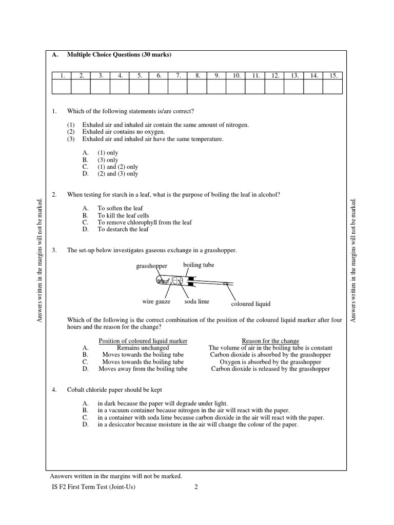 Intergrated Science (F2) - Q | PDF