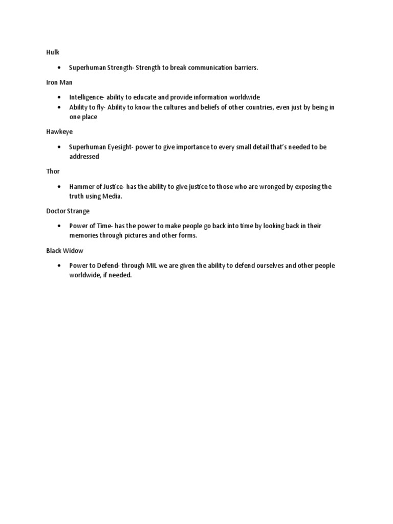 Superpowers | PDF