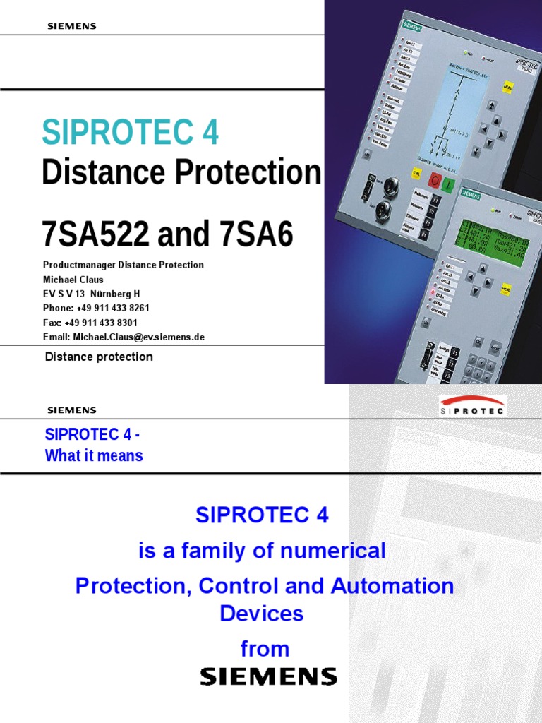 Distance Protection 7SA522 | PDF | Computer Engineering | Electricity