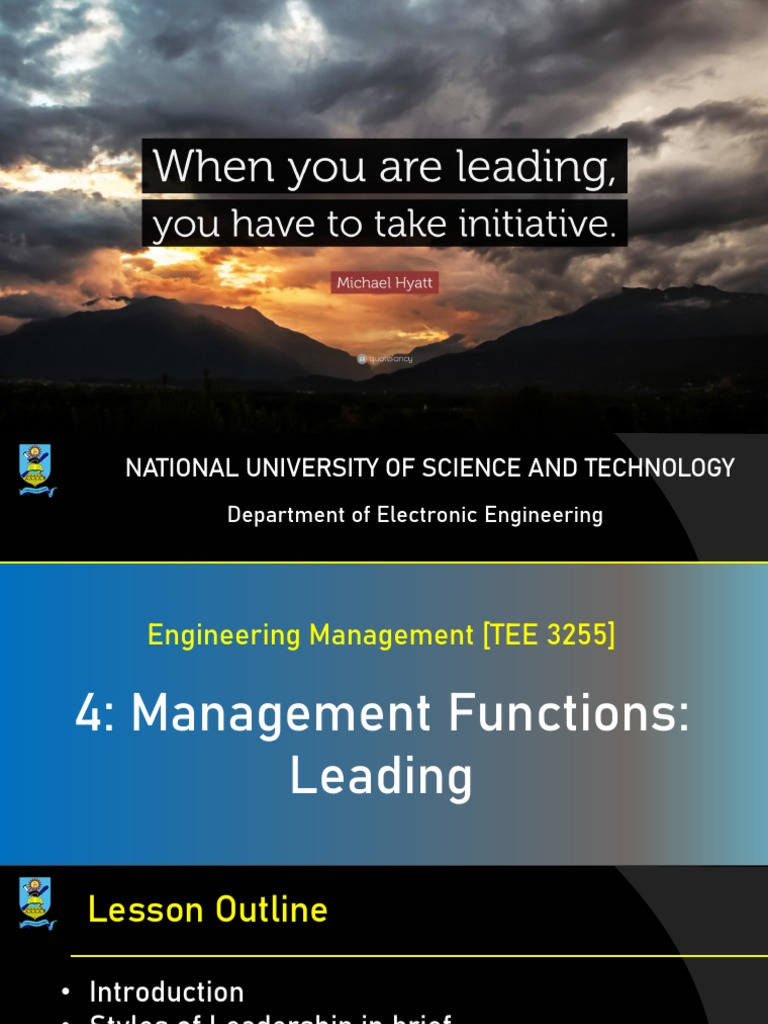 Engineering Management Leadership Guide | PDF | Decision Making ...