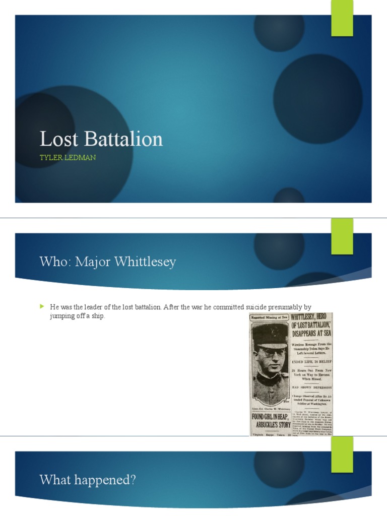Lost Battalion | PDF