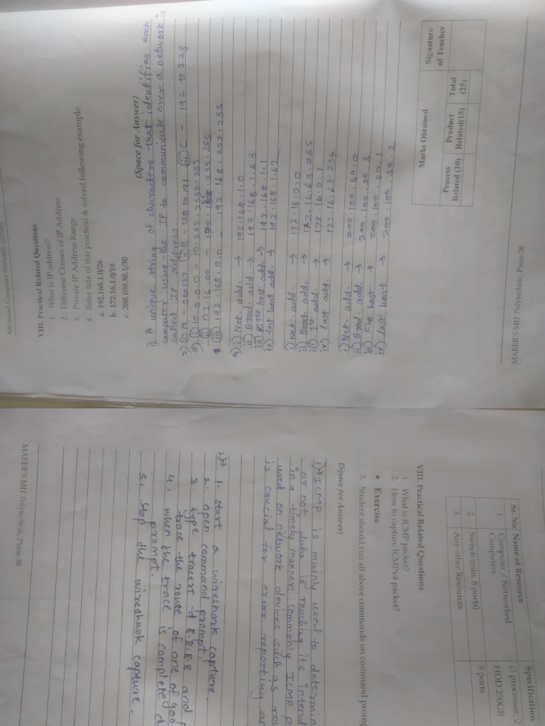 ACN Solved Manual | PDF