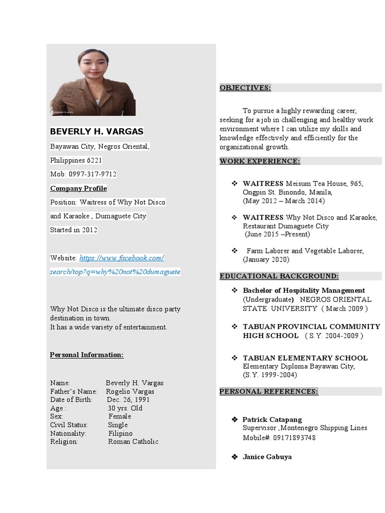 Bevs Updated REsume | PDF