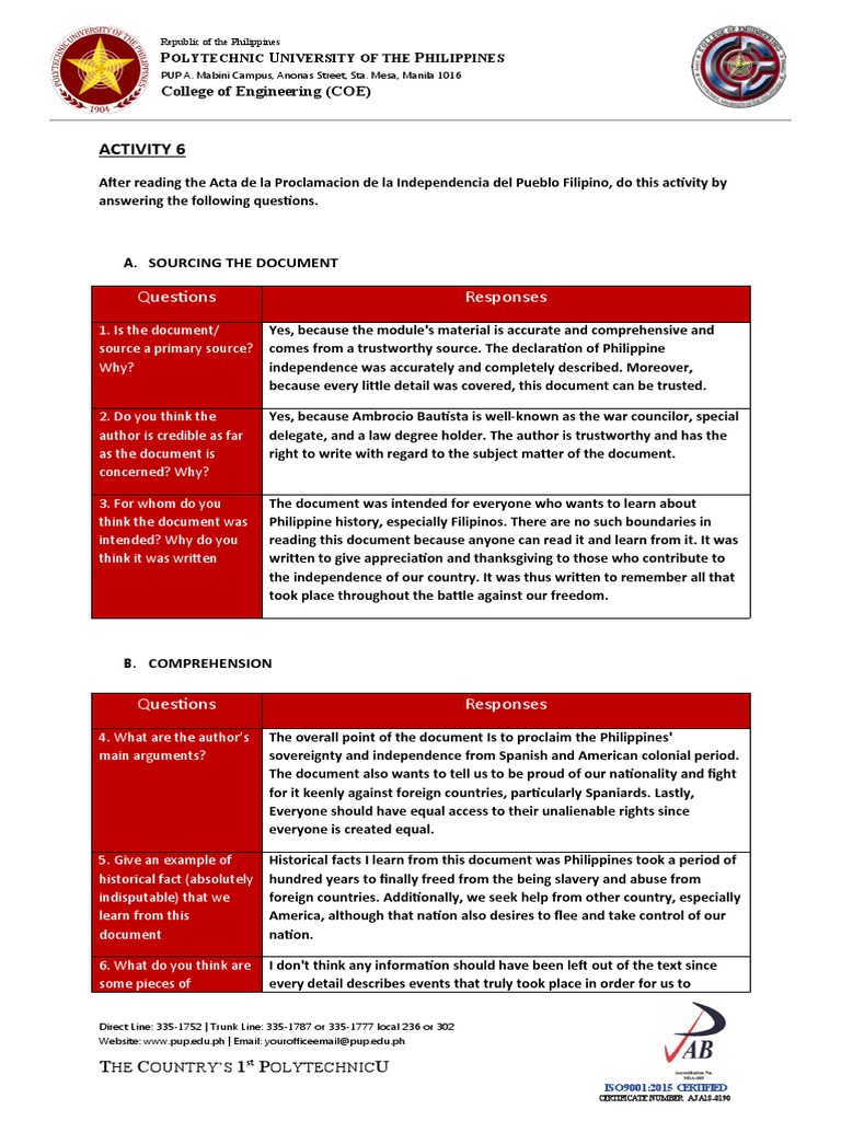 Activity 6 RIPH | Download Free PDF | Philippines