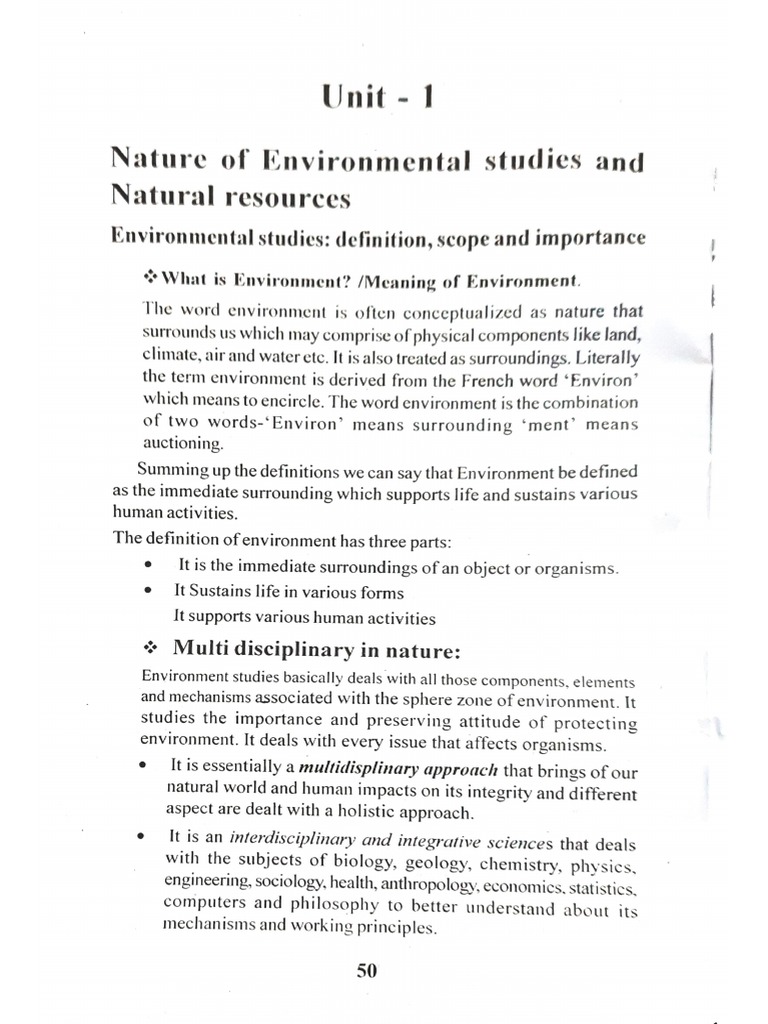 Environment Book 1 | PDF