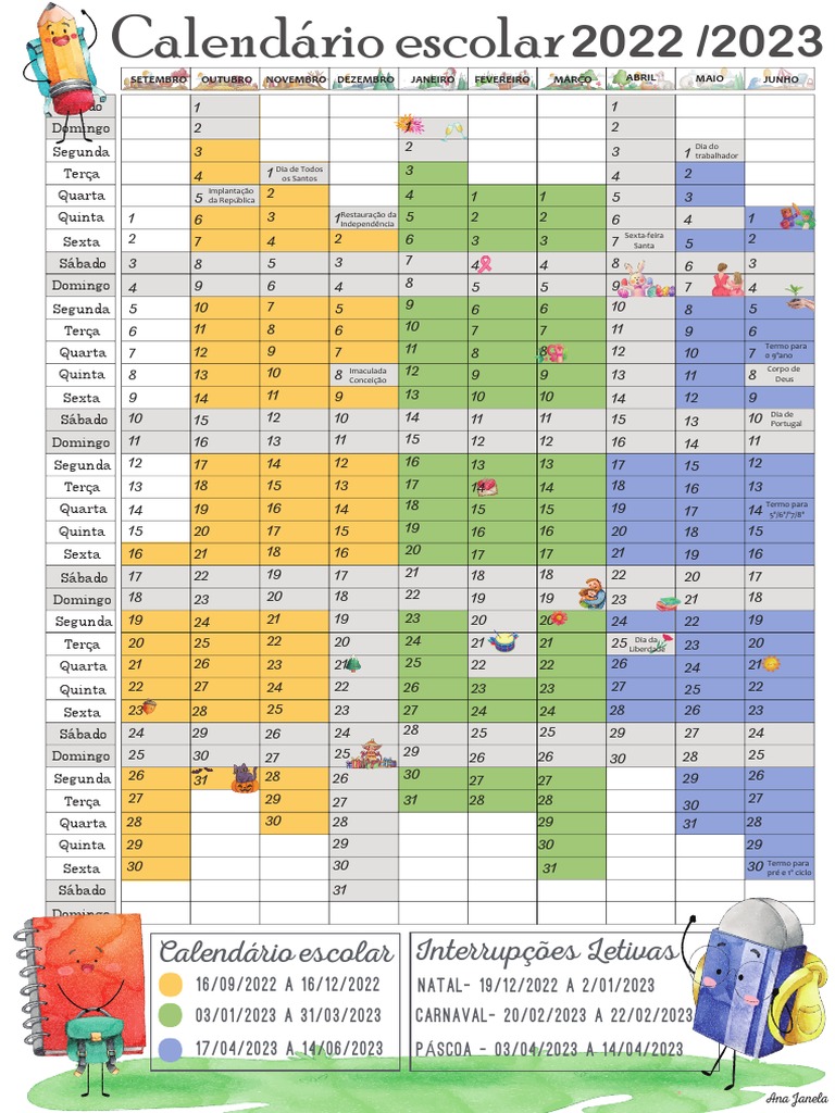 Calendario Escolar 2022 23 | PDF
