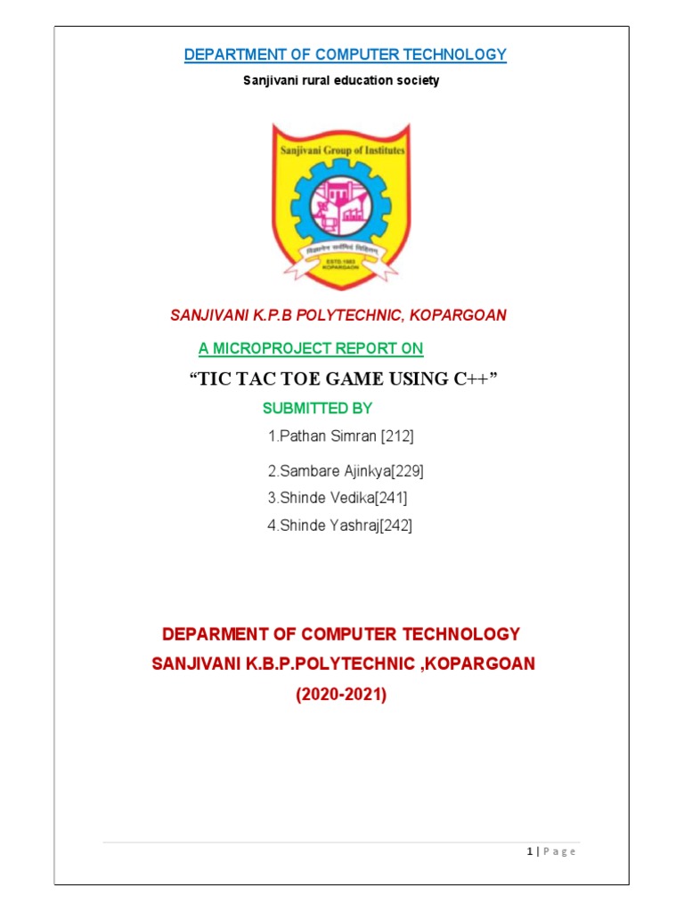 Cgr Micro Project Pdf Object Oriented Programming Computer Program 8049