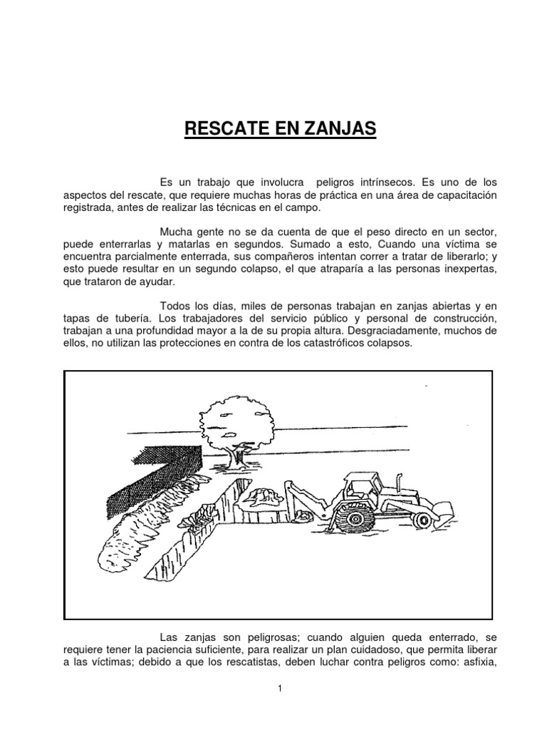 Rescate en Zanjas | PDF | Tornillo | Neumático