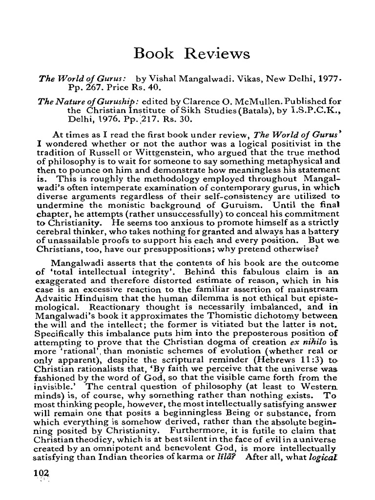 Book Reviews The WORLD OF GURUS | PDF | Paul The Apostle | Jesus