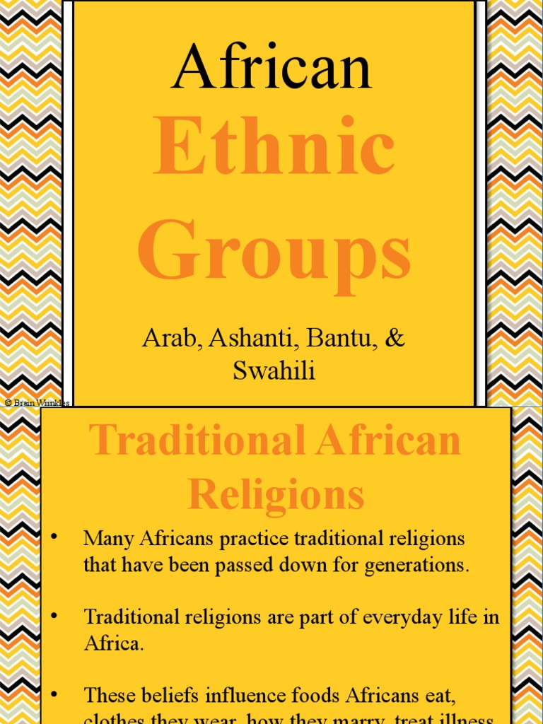 Ethnic and Religious Powerpoint | PDF | Swahili Language | Africa
