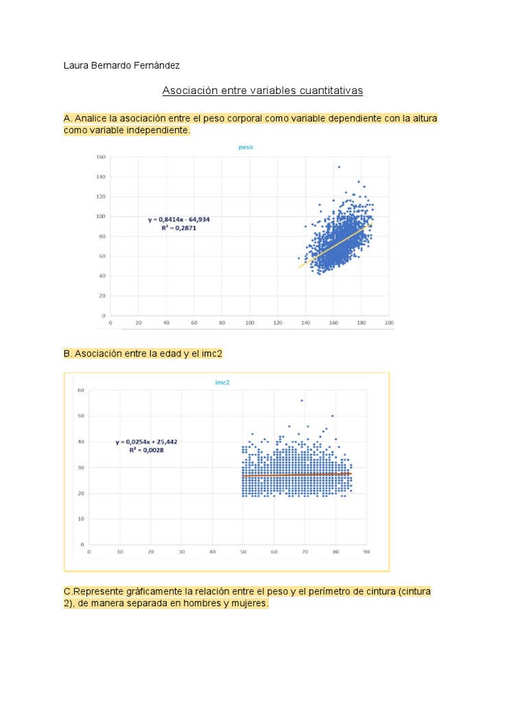 Asociación Entre Variables Cuantitativas | PDF | Relaciones personales, crianza y desarrollo ...