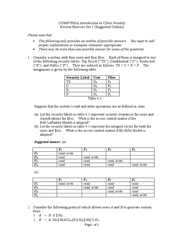 Exercise 5 Solution PDF | Download Free PDF | Encryption | Public Key Cryptography