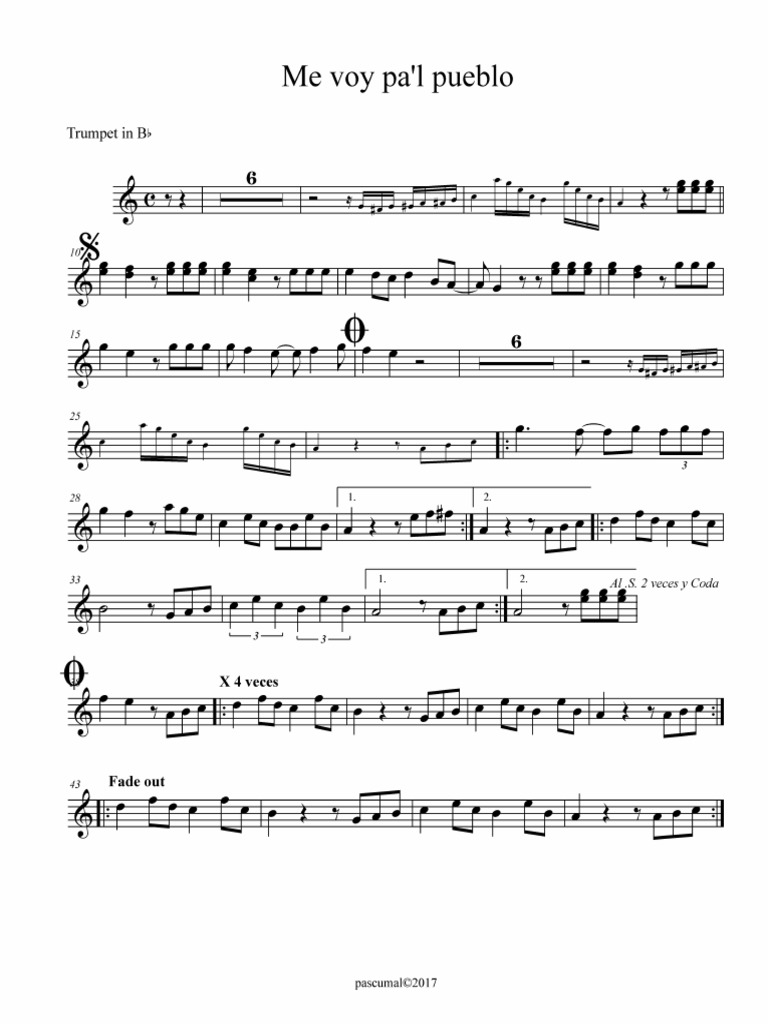 Me Voy Pal Pueblo | PDF