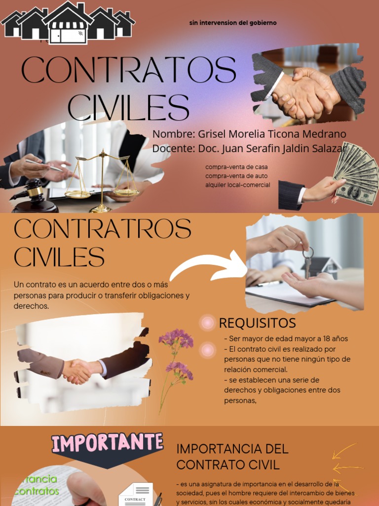 Contratos Civiles | PDF | Derecho empresarial | Economias