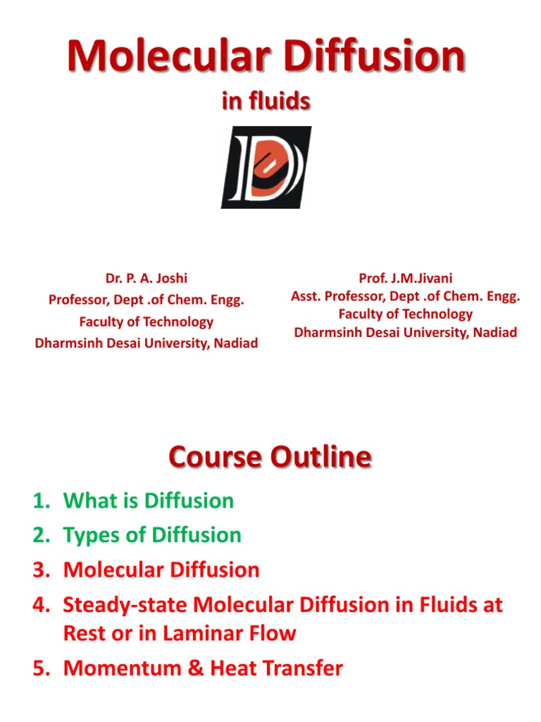 Chapter - 2 - Molecular Diffusion - Part-1 | PDF | Diffusion | Heat Transfer