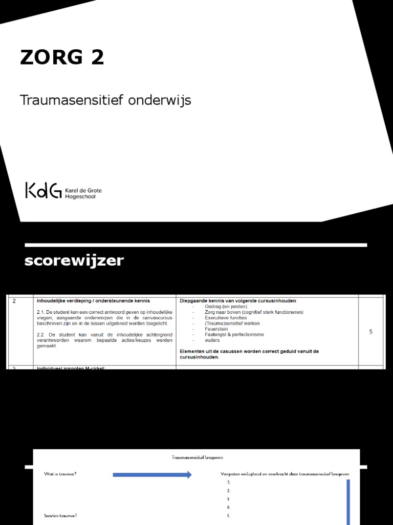 2223 Traumasensitief Lesgeven | PDF
