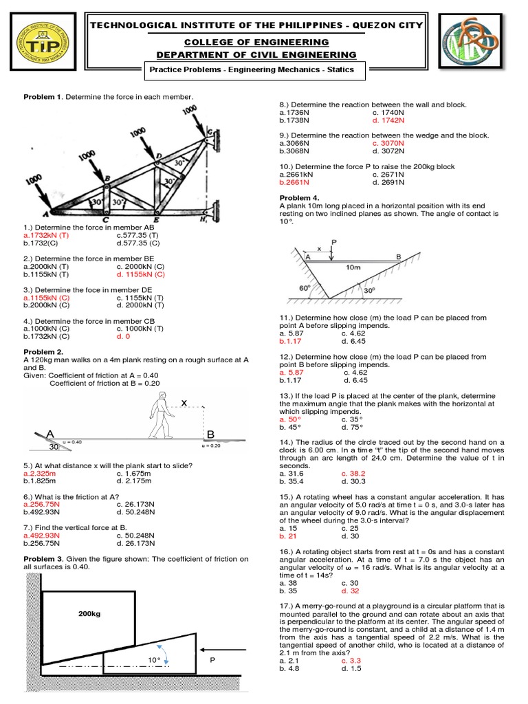 Practice Problems v1 | PDF | Rotation Around A Fixed Axis | Speed