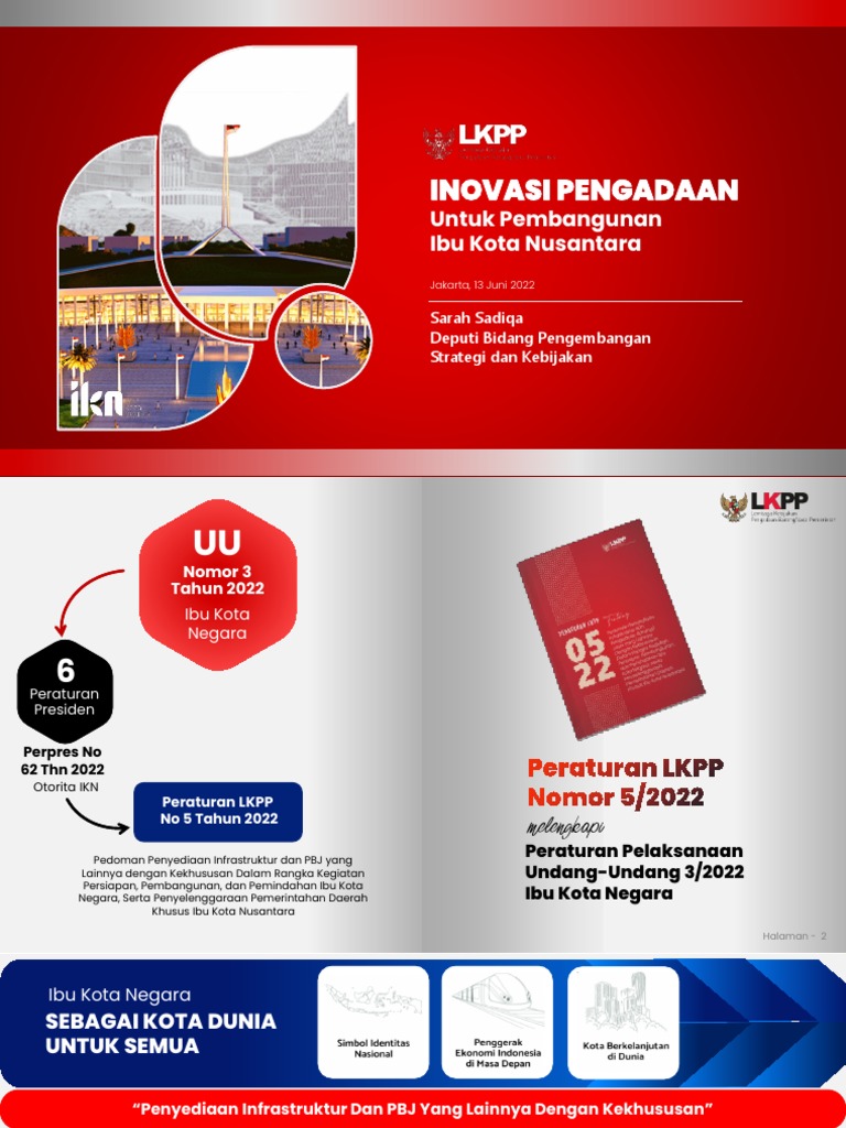 03 Paparan Deputi 1 - Peraturan LKPP PBJ IKN | PDF