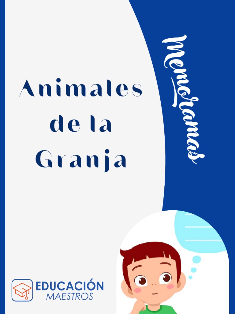 Memorama Animales de La Granja - EDUCACION MAESTROS | PDF